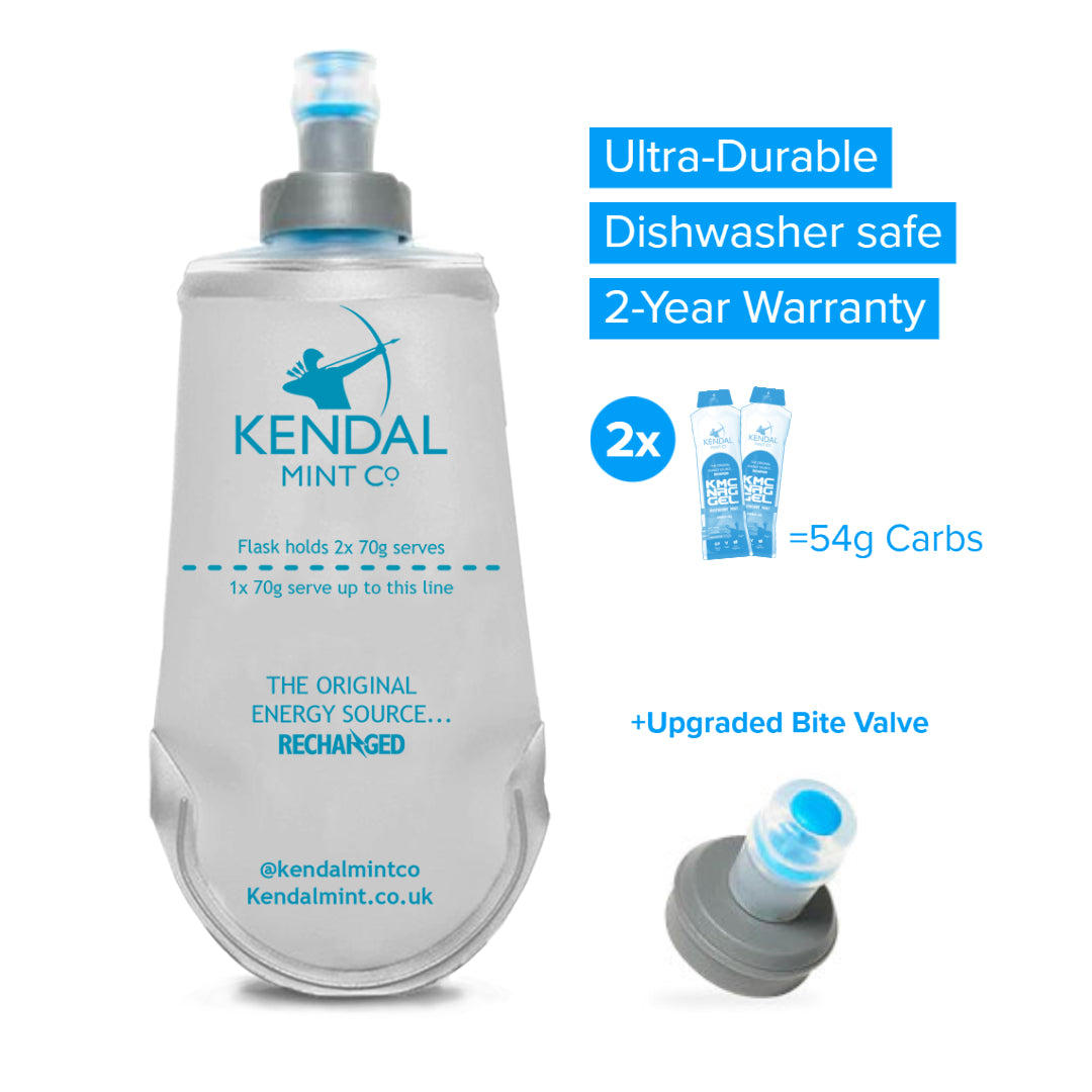 Reusable Energy Gel Soft Flask with upgraded Bite-Valve – Kendal Mint Co®
