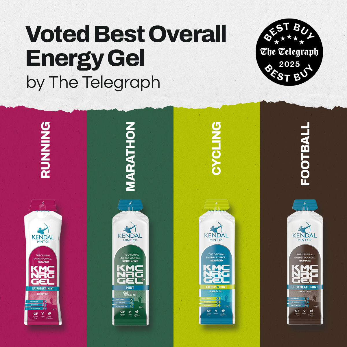KMC NRG GEL Mixed Flavour Energy Gel Bundles | Save +40% – Kendal Mint Co®