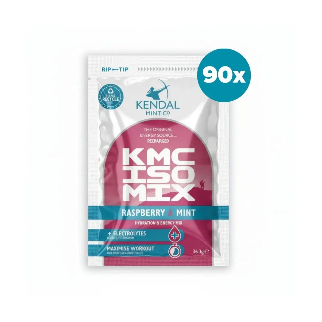 KMC ISO MIX +Electrolytes +Dual-Charge Carbs - Raspberry Mint 90 x 37g ...